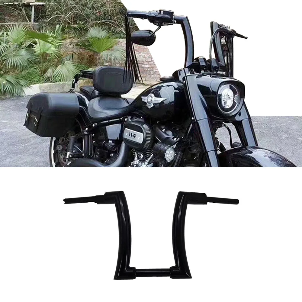 Motorcycle 12" 14" 16" Bar Handlebars for Harley Dyna Softail Fat Boy ...