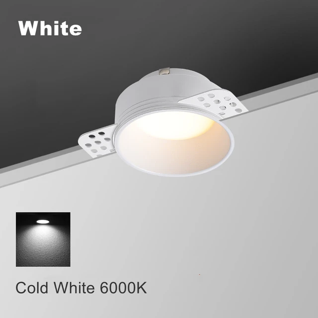 Frameless Recessed LED Downlight Borderless Embedded Built-in Ceiling ...