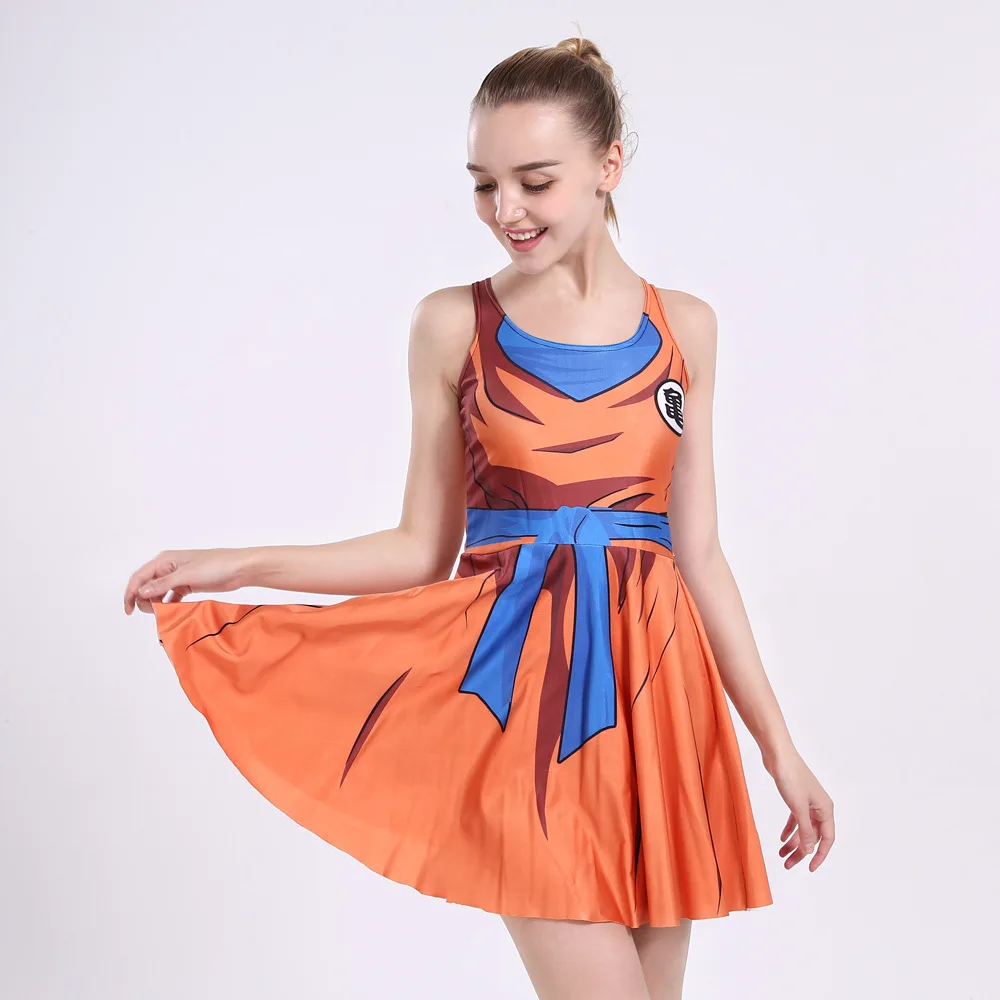 Anime Dragon Ball Son Goku Cosplay Costume For Woman - AllCosplay.com