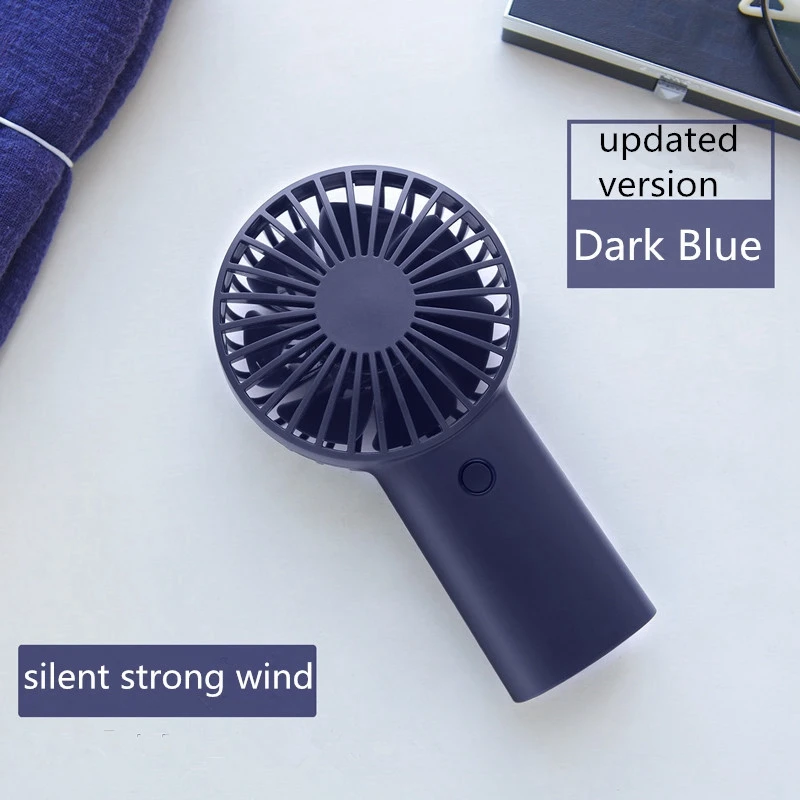 2 Set 4000Mah Rechargeable Usb Handheld Mini Fan Silent Air Cooler ...