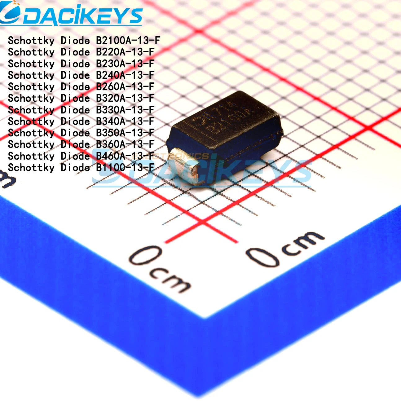 10PCS-100PCS-Schottky-Diode-B2100A-13-F-B220A-B230A-B240A-B260A-B320A ...