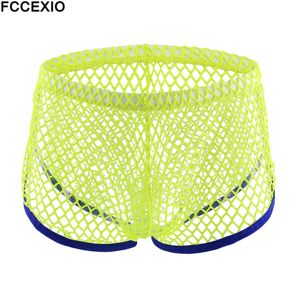 Fccexio Sexy Men Underwear Boxer Shorts Fashion Hollow Out Boxer Mens ...