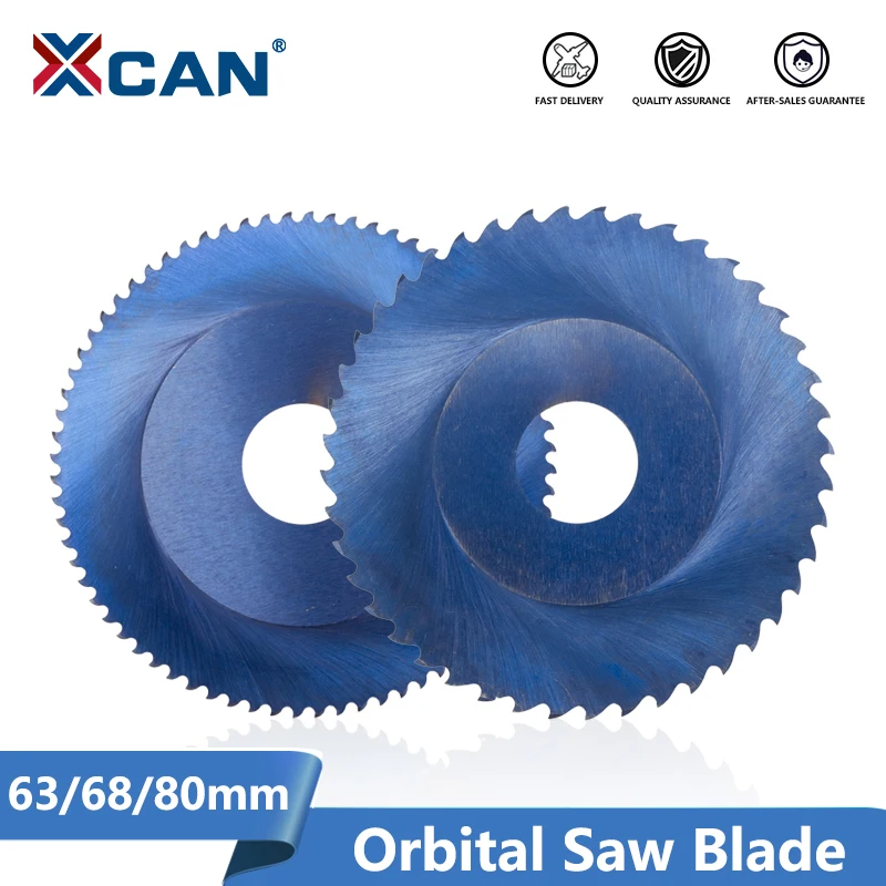 XCAN 1pc Nano Blue Coated Orbital Cutting Machine Saw Blade 63/68/80mm ...