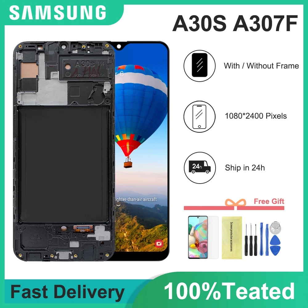 6.4'' Display For Samsung Galaxy A30s A307 Sm-a307fn Display Touch ...