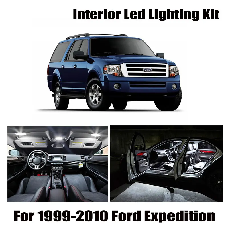 15-Bulbs-White-Interior-LED-Car-Reading-Dome-Light-Kit-Fit-For-1999 ...