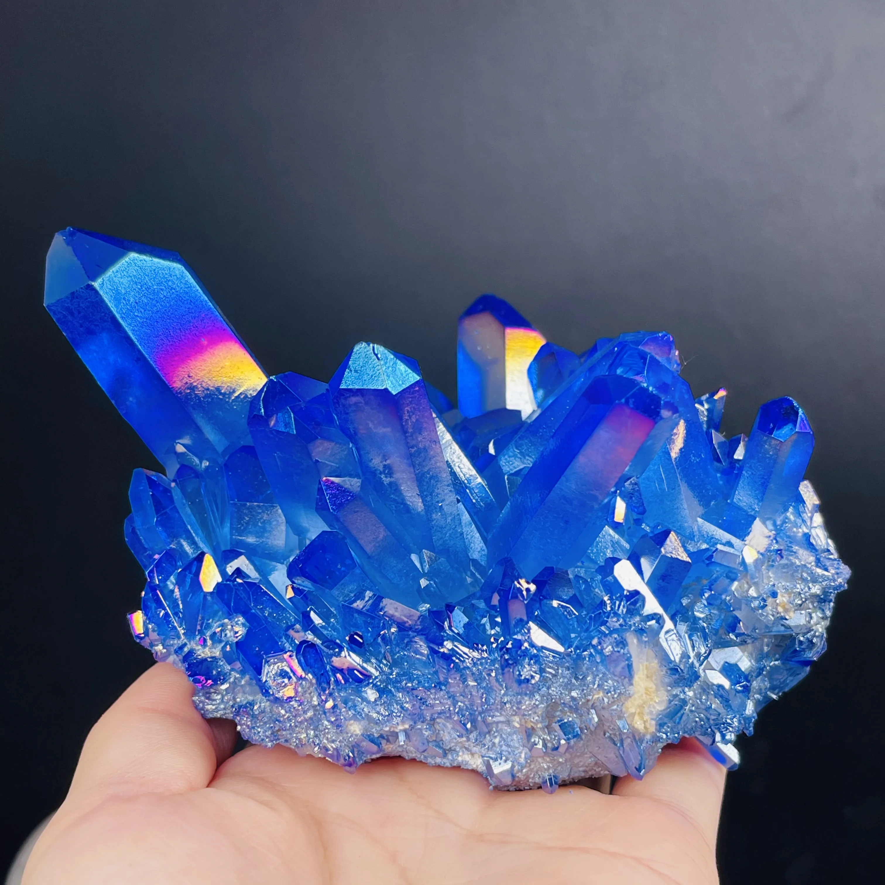 Cluster Crystals Rainbow Shine Angel Aura Crystals Quartz Rainbow ...
