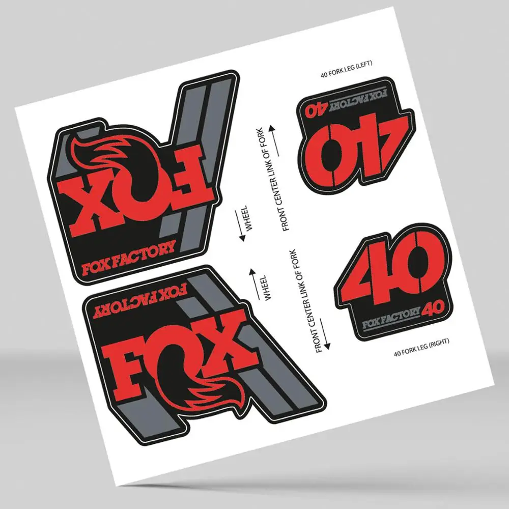 Livraison rapide comme l'éclair AUTOCOLLANTS FOURCHE FOX 40 2018 ELX78 ...