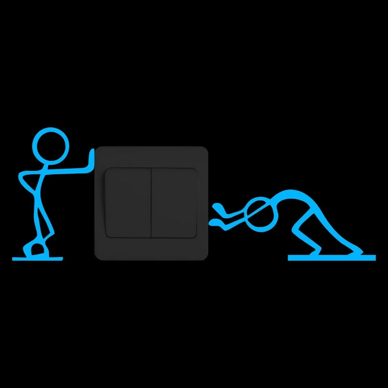 Funny-Cartoon-Switch-Sticker-Glow-in-the-Dark-Wall-Sticker-Kids-Room ...