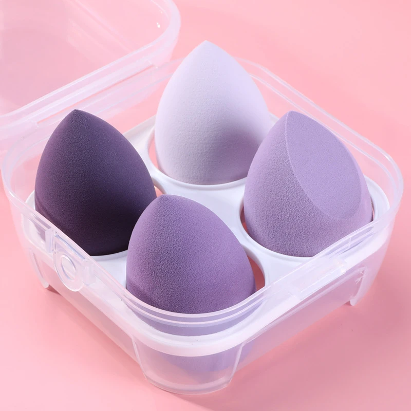 4pcs Makeup Sponge Powder Puff Dry And Wet Combined Beauty Cosmetic ...