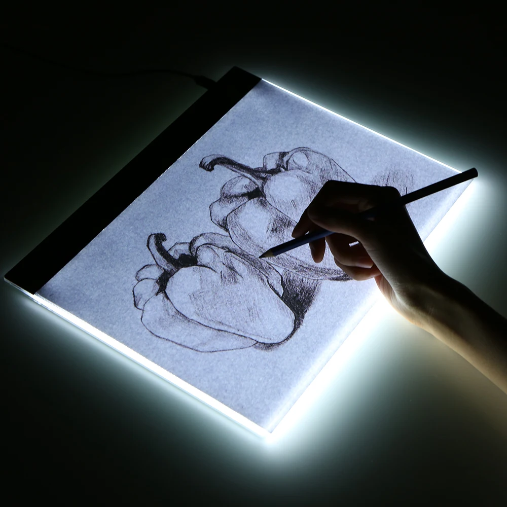 Led Graphic Tablet Writing Painting Light Box Tracing Board Copy Pads ...
