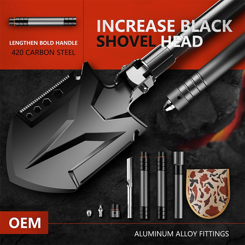 Multi-functional-Engineering-Shovel-Set-Wild-Survival-Tool-Military ...