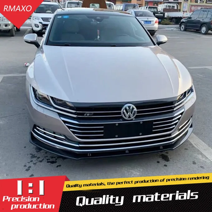 For CC Body kit spoiler 2019 2020 For Volkswagen CC ABS Rear lip rear ...