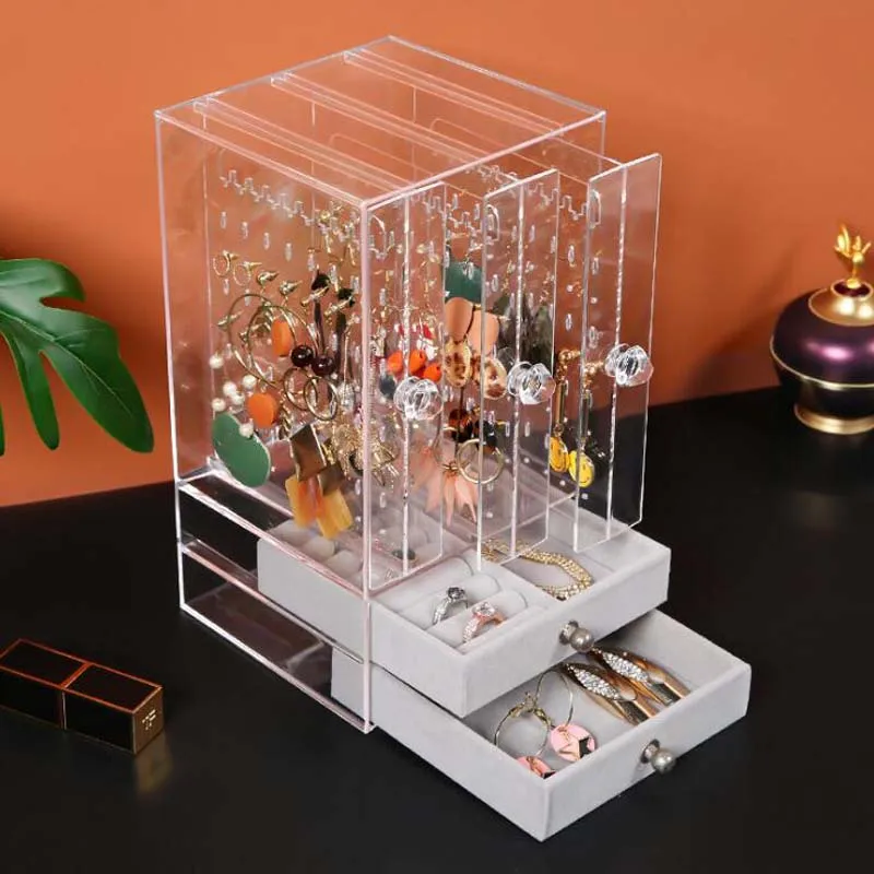 Multifunctional-Transparent-Jewelry-Box-Dustproof-Display-Stand-Three ...