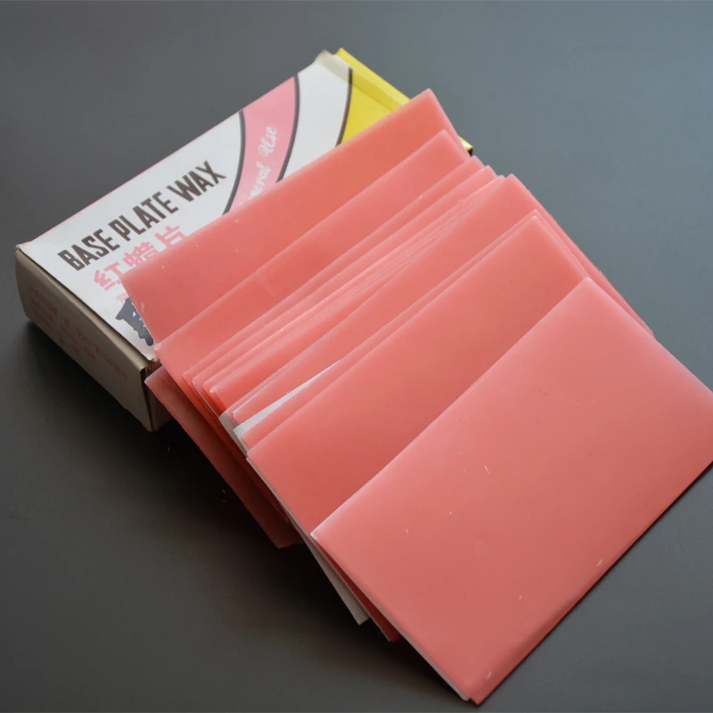 5 Box 2mm Dental Red Wax Sheet Dental Materials For Denture Laboratory ...