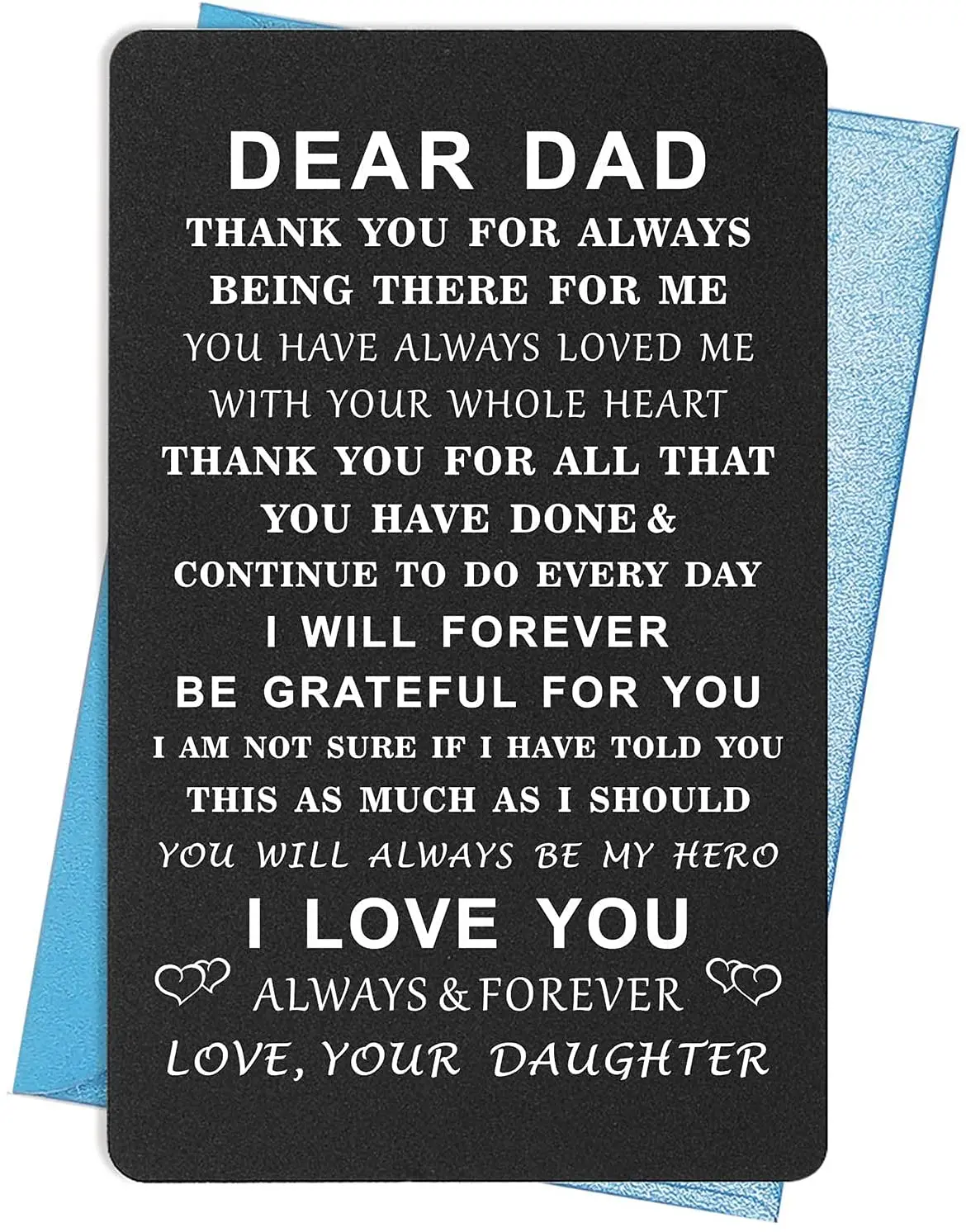 To Daddy From Daughter Cards