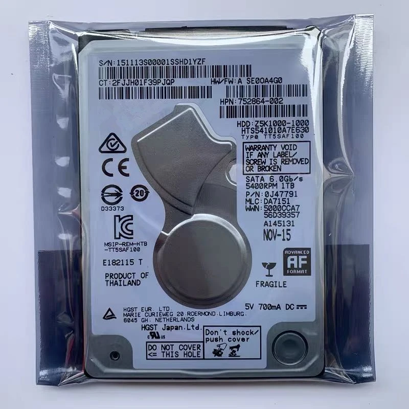 New HDD For Hgst 1TB 2.5" SATA 6 Gb/s 32MB 5400RPM 7MM For Internal ...