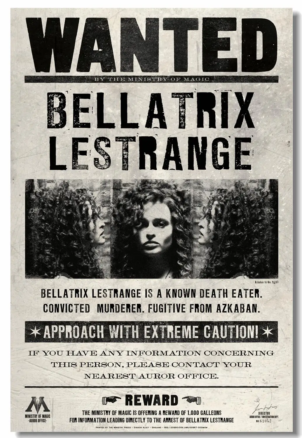 Bellatrix Wanted Poster