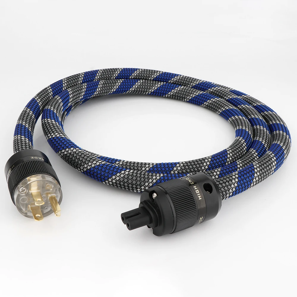Preffair Hi-End Copper Power Cord EU/US Figure 8 IEC C7 IEC Power Cable ...