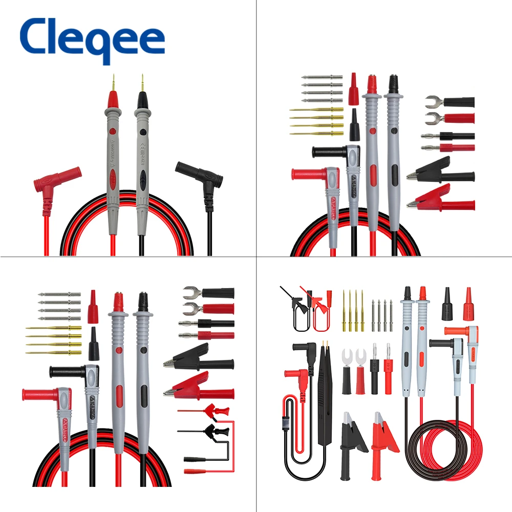 Cleqee Multimeter Probe Probes Replaceable Needles Test Leads Kits ...