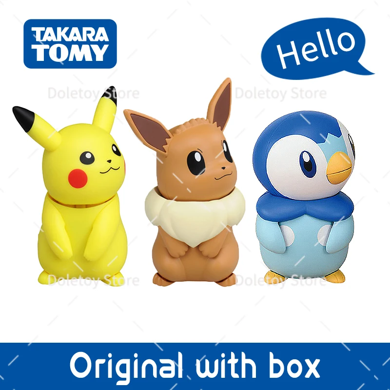 Christmas Pokemon Dolls | Takara Tomy Hello Pika | Pokemon Eevee ...