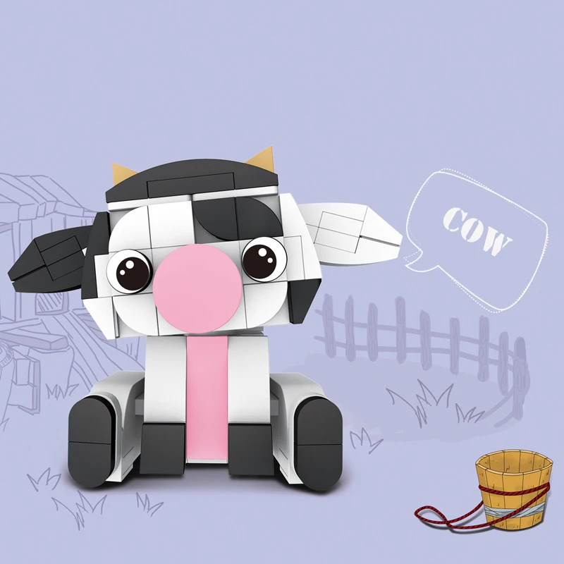 Small Minecraft Papercraft Cow