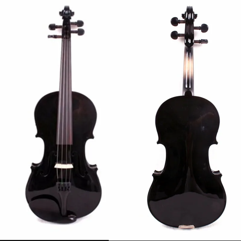 Nice Black colors electric & acoustic violin 4/4 #8567