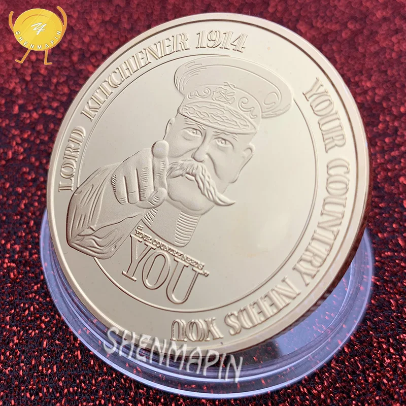 1914-1918-World-War-I-Commemorative-Coin-Lord-Kitchener-1914-Honor ...