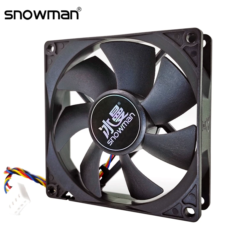 Snowman 90mm 4 Pin Pwm Fan 92mm Computer Case Fan Silent 9cm Cpu ...