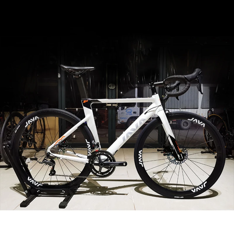 Java Bikes Factory in Stock SILURO 3 Road Bike18 22 단 디스크 브레이크 탄소 섬유 포크 ...