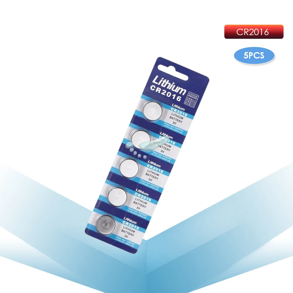 kpay 5pcs CR2016 Button Batteries CR2016 BR2016 DL2016 Cell Coin ...