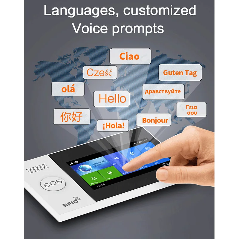 PG-107 Wireless Home WIFI GSM GPRS Burglar Home Security with Motion ...