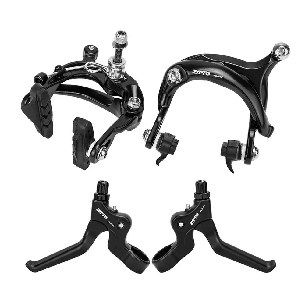 Bike-Brake-Caliper-Brake-Lever-Set-Aluminum-Alloy-C-Brake-Shoes-Caliper ...