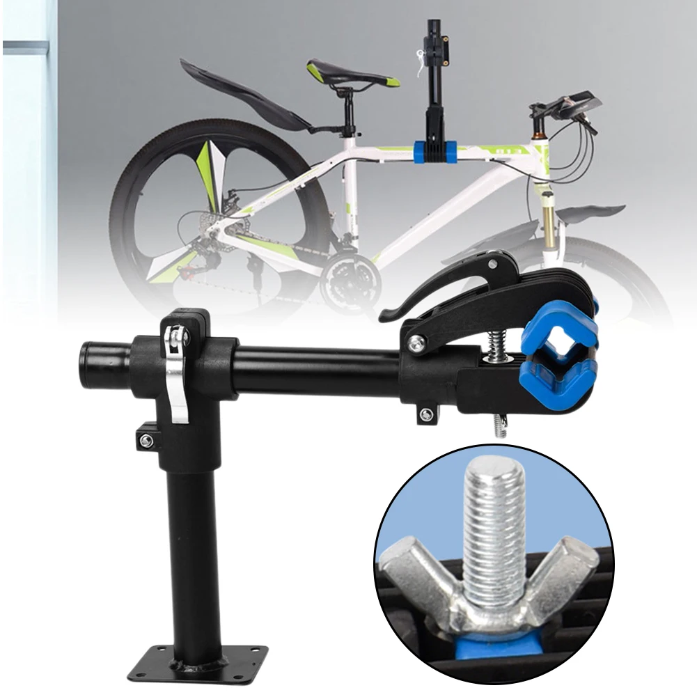 Bike Repair Stand Foldable Wall Mount MTB Repair Rack Workstand Carbon ...