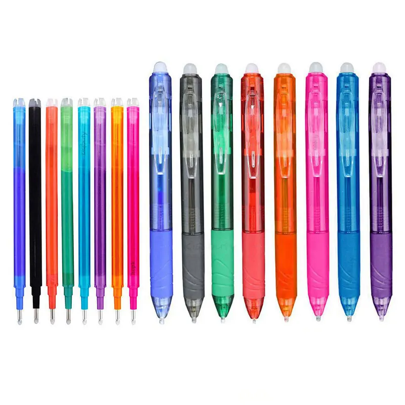 Stylo,Ensemble de stylos à bille rétractables de 8 couleurs,stylo ...