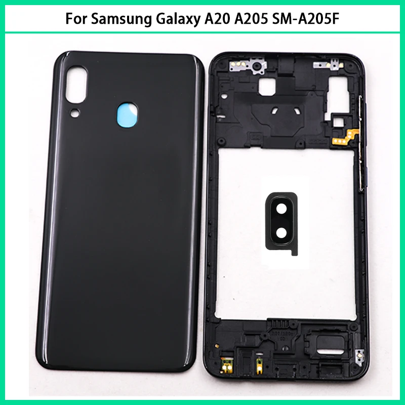 For Samsung Galaxy A20 A205 Sm-a205f A205ds Middle Frame Bezel Battery ...