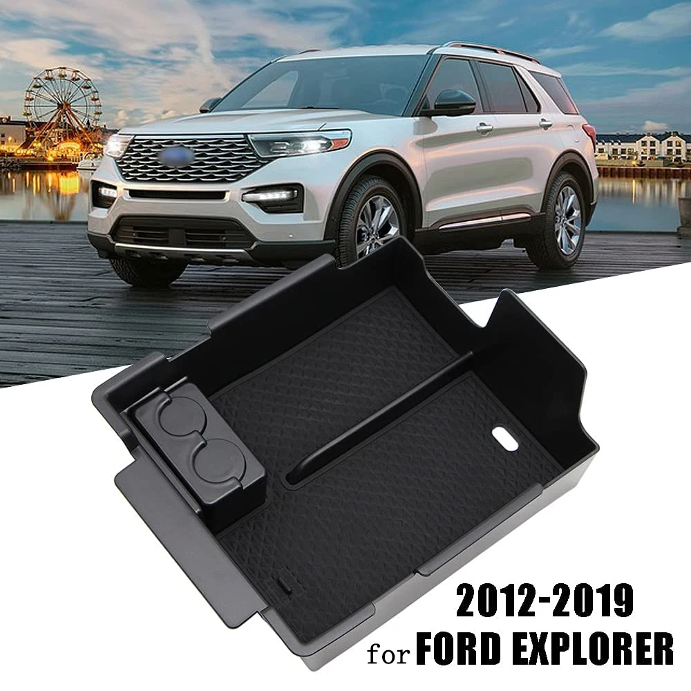 For Ford Explorer U502 Mk5 2012~2019 Central Armrest Storage Box Center ...