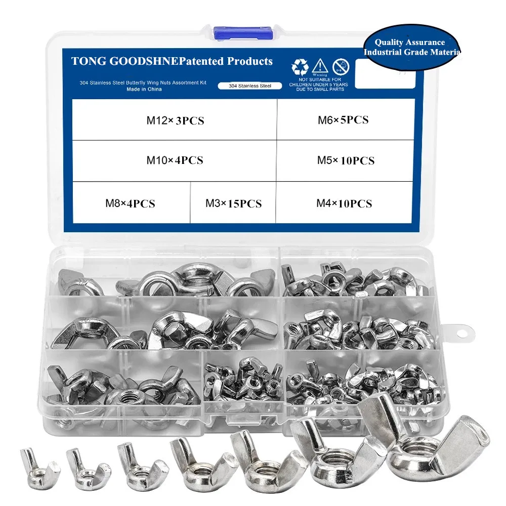 304-Stainless-Steel-Wingnuts-Butterfly-Nuts-For-Drum-Bicycle-Wing-Nut ...