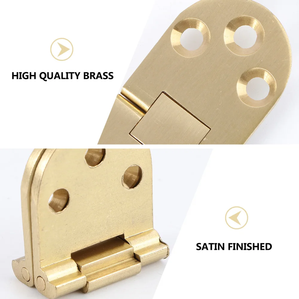 CHARNIERE,1pcs--Connecteurs de charnières en laiton avec vis, pour Table pliante, porte'armoire ...