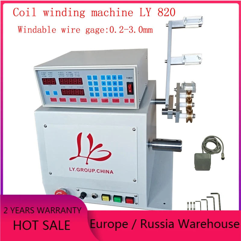Coil Winding Machine Ly 820 Computer Automatic Wire Winder Dispenser ...