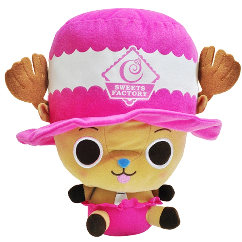 24*27cm New Pink Tony Chopper Cake Plush Toy | One piece Merchandise ...