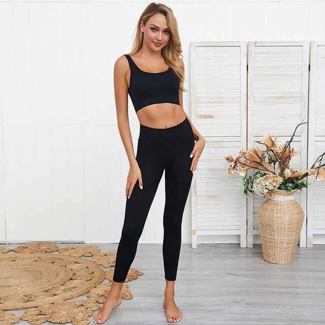 seamless hyperflex workout set sport leggings and top set yoga outfits ...