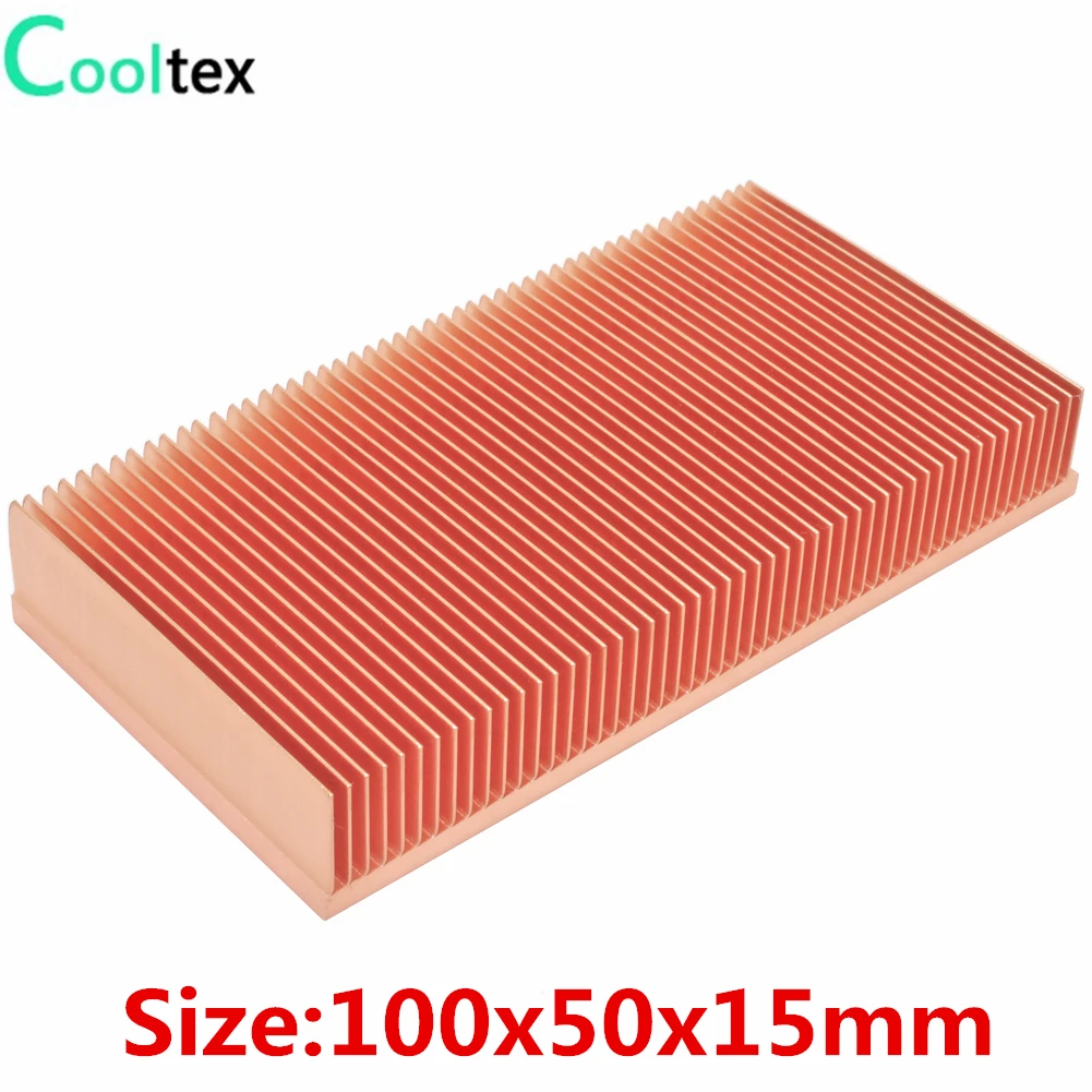 Pure Copper Heatsink 100x50x15mm Skiving Fin Heat Sink Radiator For ...