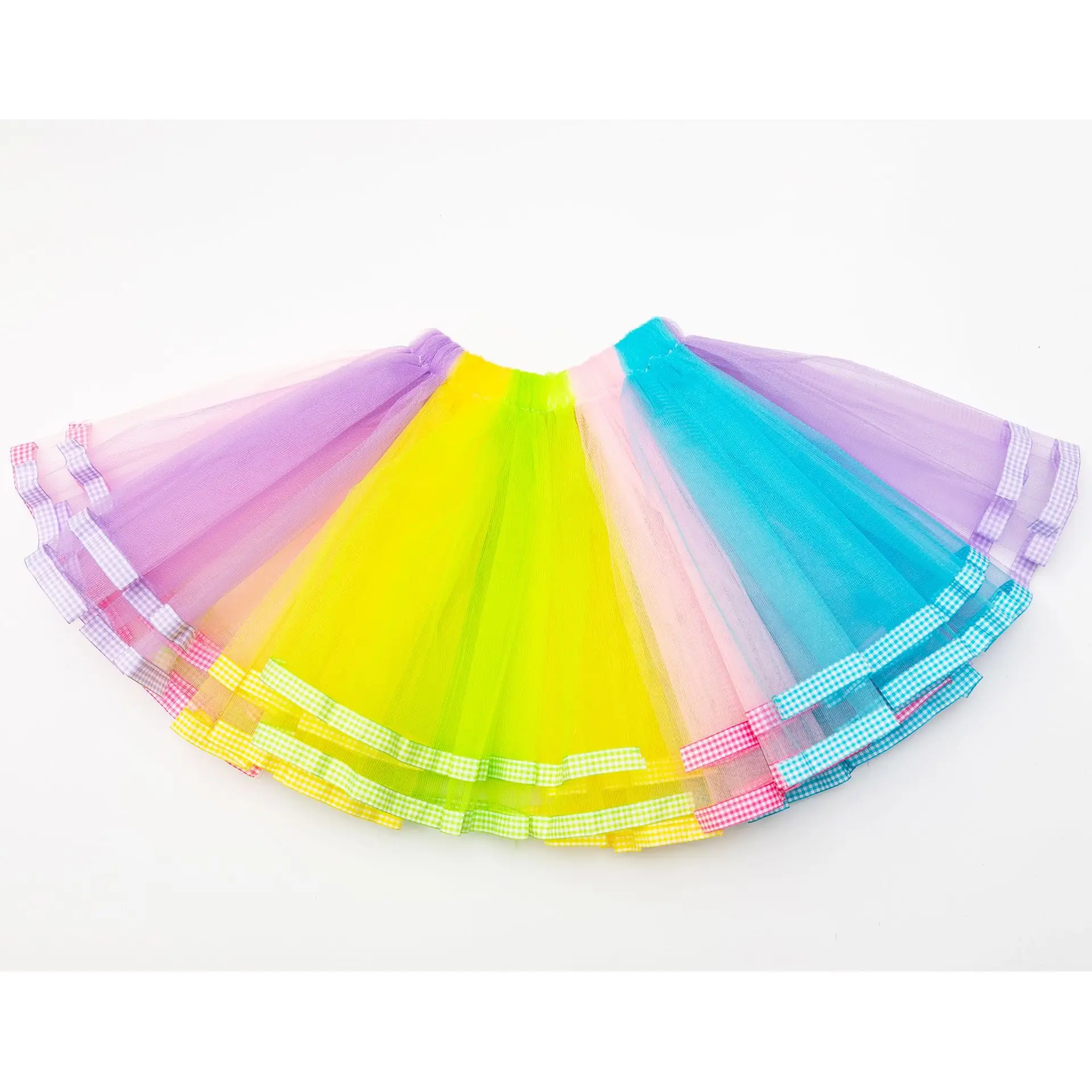 Jupe tutu en tulle pour petite fille de 3 à 8 ans,princesse,fête,danse,arc-en-ciel,vêtements ...