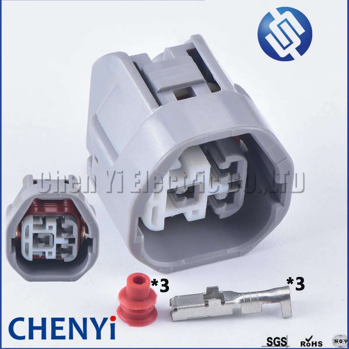 1 Set 3 Pin 2.2mm female Automotive waterproof connector Plug Harness ...