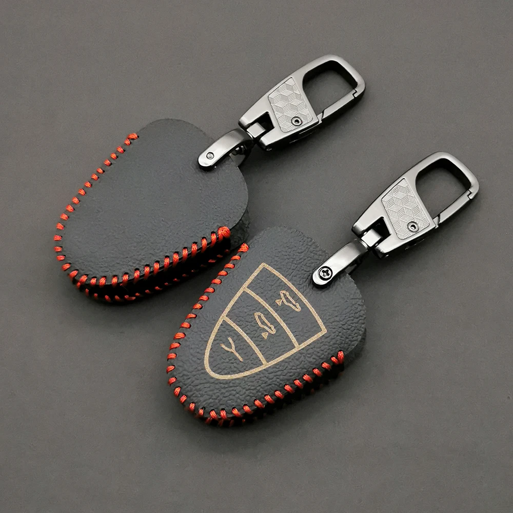 Hot sale Genuine Leather Car Key Case Shell Cover For Porsche 911 997 ...