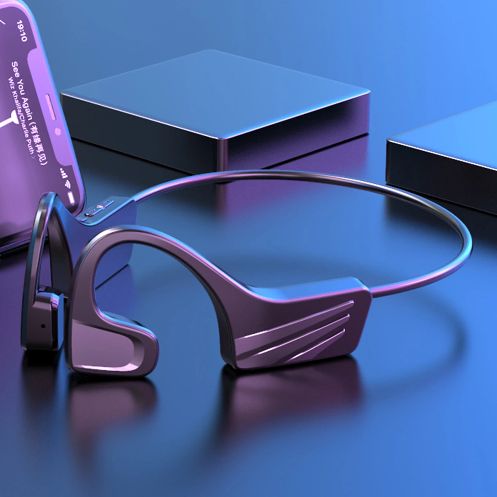 Hanging-Ear-Headset-Open-Ear-Flexible-to-Wear-Hygiene-Sweatproof ...