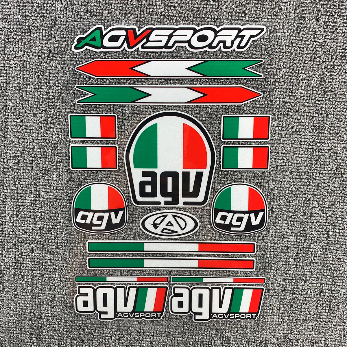Italian Flag Colors Reflective Helmet Motorcycle Moto Bike Reflective ...