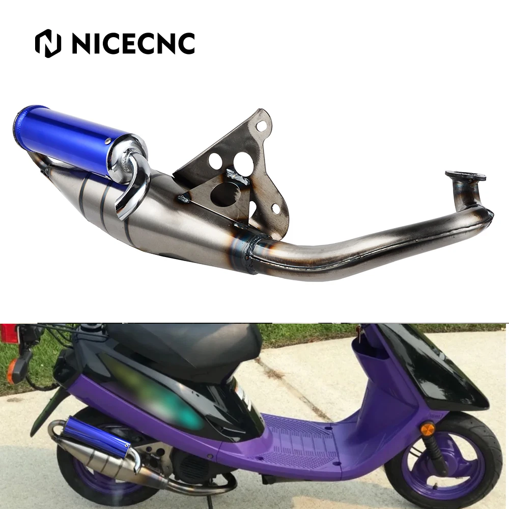 전체 배기 파이프 시스템 야마하 조그 50cc 미나렐리 스쿠터 오토바이 2 스트로크 스쿠터 배기 머플러 파이프 슬립 온배기
