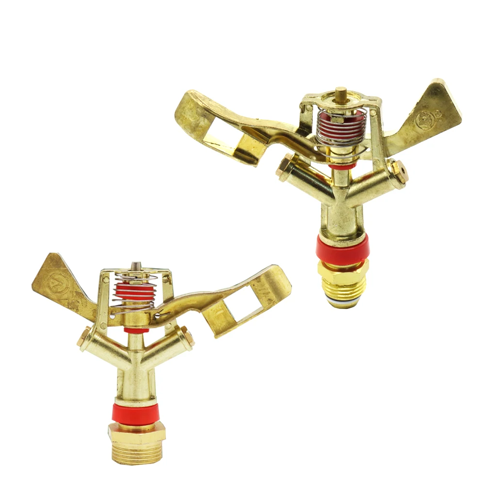 1/2 3/4 inch Male Metal Pulsating Farm Sprinklers 360 Degree Rotation ...