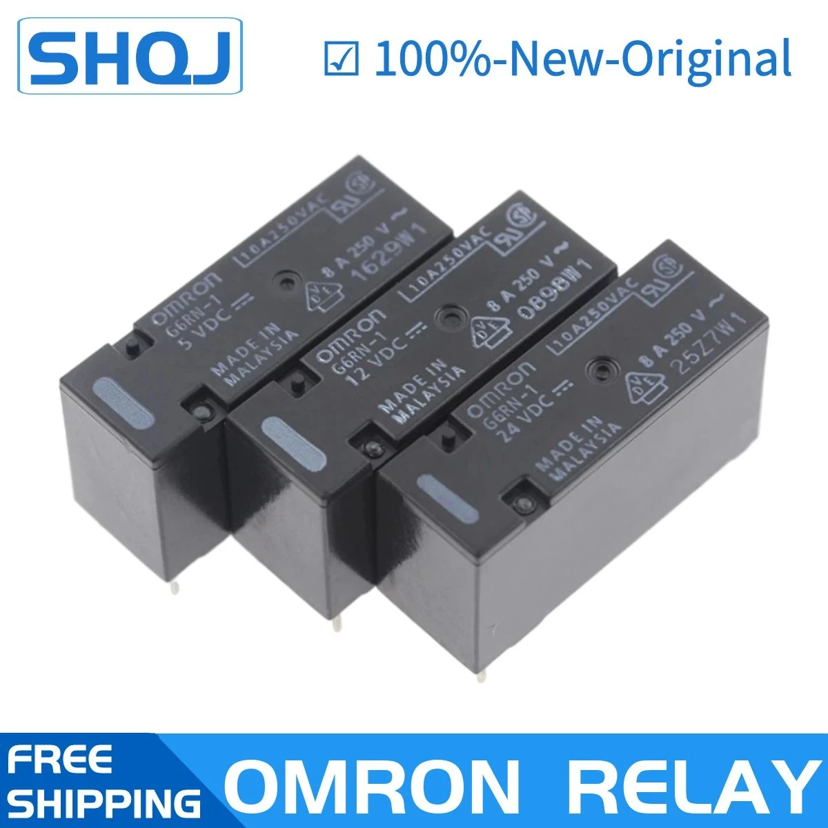 10pcs Omron Relay G6rn-1 12vdc G6rn-1 24vdc 5vdc G6rn-1a 24vdc Brand ...
